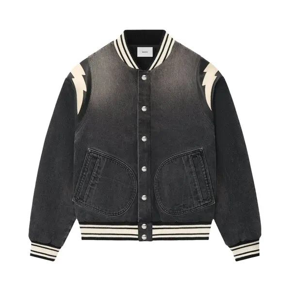 Rhude Denim Lightning Bomber