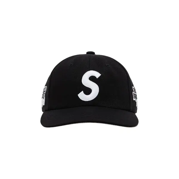 Supreme S Logo 6-panel Cap - Black