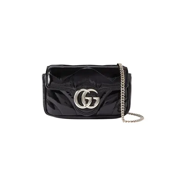 Gucci Gg Marmont Super Mini Bag - Black