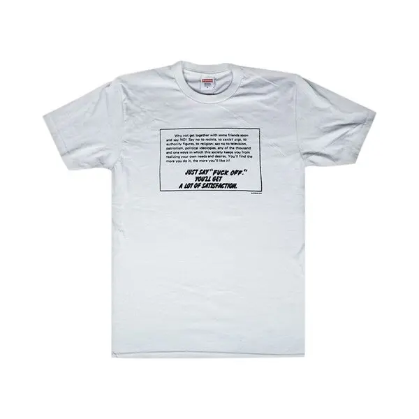 Supreme Just Say No T-shirt - White