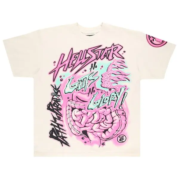 HELLSTAR No Guts No Glory T-shirt - White