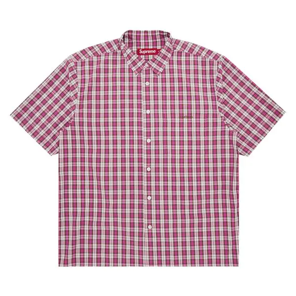 Supreme Mini Plaid Shirt - Pink