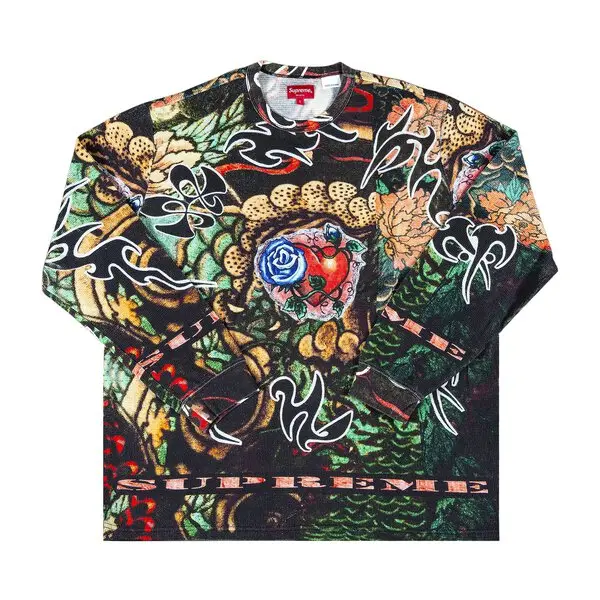 Supreme Sacred Heart Waffle Long-sleeve Top