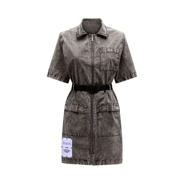 Alexander McQueen Buckle Shirt Dress