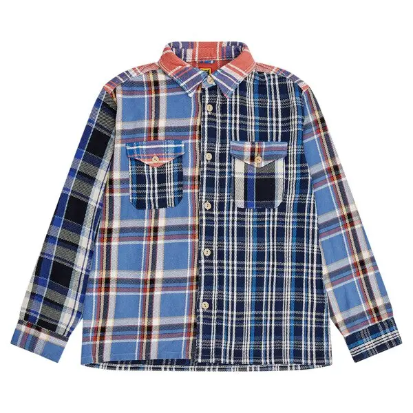 HUMAN MADE Crazy Check Long-sleeve Shirt - Blue
