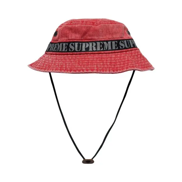 Supreme Stencil Webbing Boonie - Red