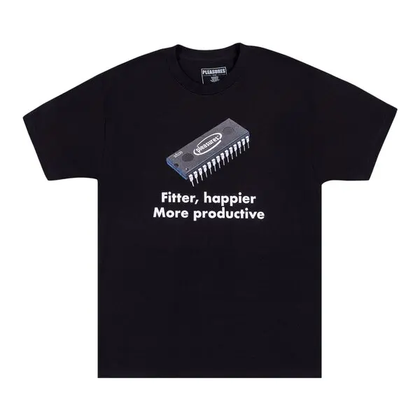 PLEASURES Happier T-shirt - Black