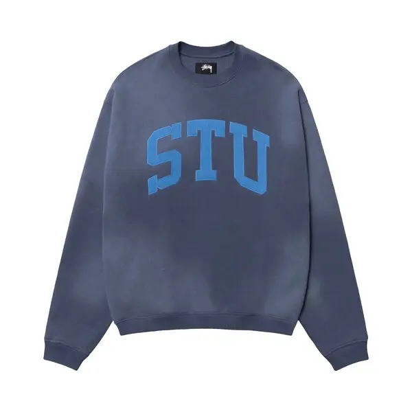 StÜssy Stu Appliqué Crew - Blue