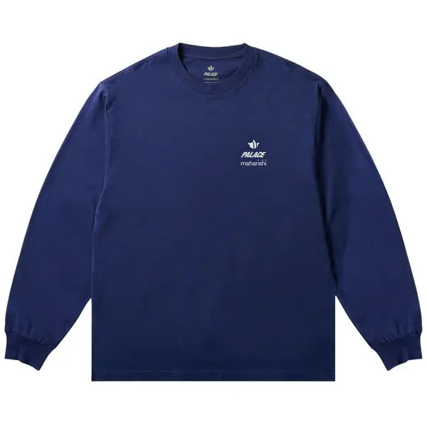 PALACE X Maharishi Shaolin Tag Long-sleeve - Blue