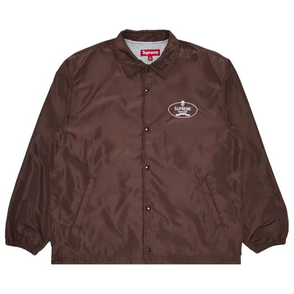 Supreme Crest Coaches Jacket - Brown