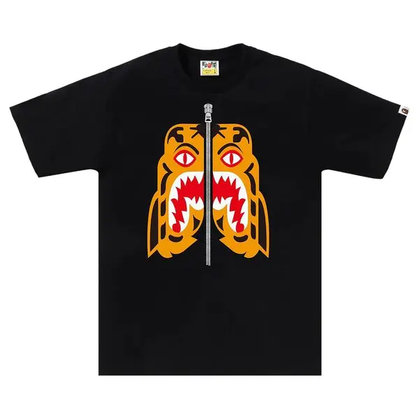 A BATHING APE Tiger Tee - Black