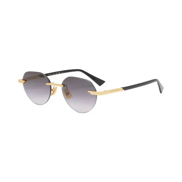 Bottega Veneta Glaze Rimless Sunglasses - Gold