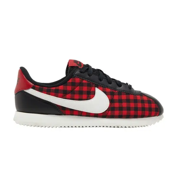Nike Cortez Basic Txt Se Gs 'plaid - Red