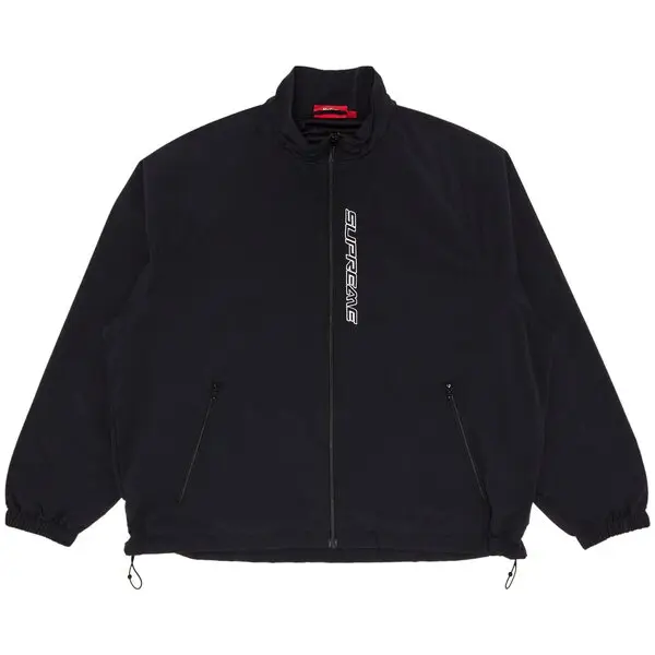 Supreme Contrast Zip Track Jacket - Black