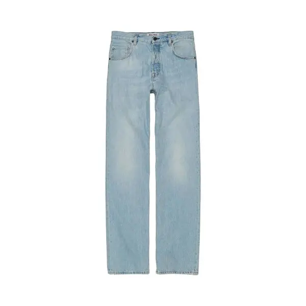 Miu Miu Logo Patch Jeans