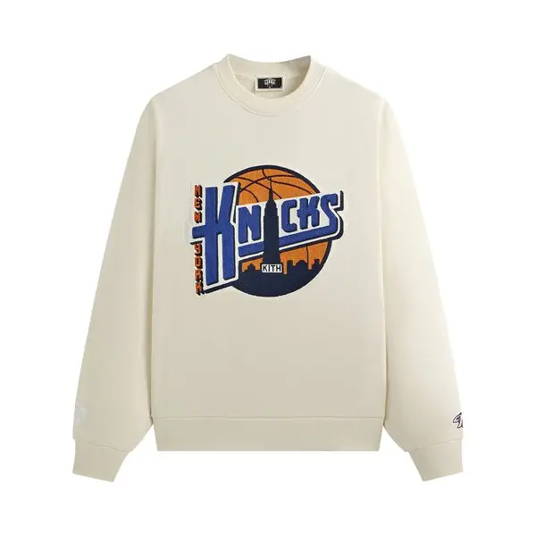 Kith For The New York Knicks Vintage Nelson Crewneck - Cream