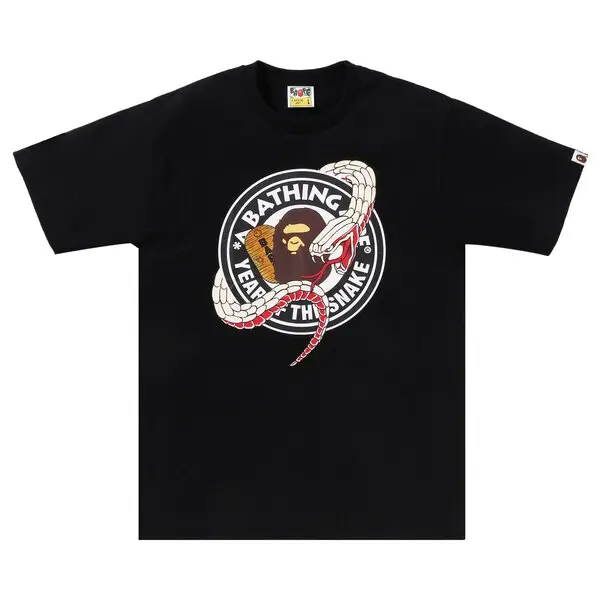 A BATHING APE Year Of The Snake Tee - Black
