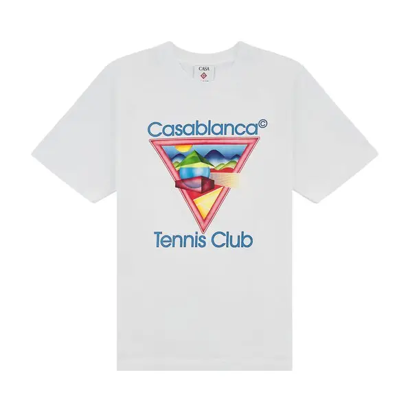 Casablanca Tennis Club Icon Printed T-shirt - White
