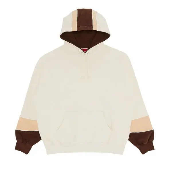 Supreme Paneled Hooded Sweatshirt - Cream