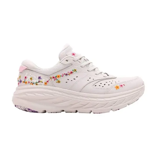 HOKA Bondi L Floral-embellished Sneakers