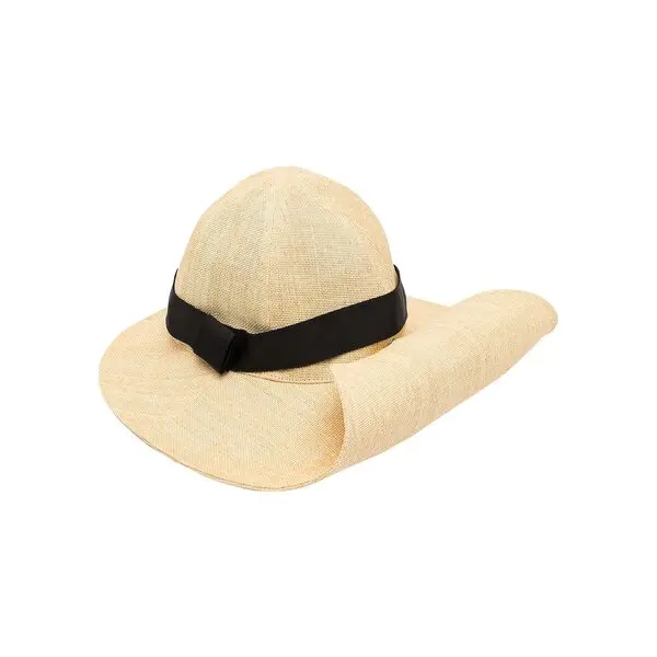 Sacai Larger Paper Beach Hat - Tan