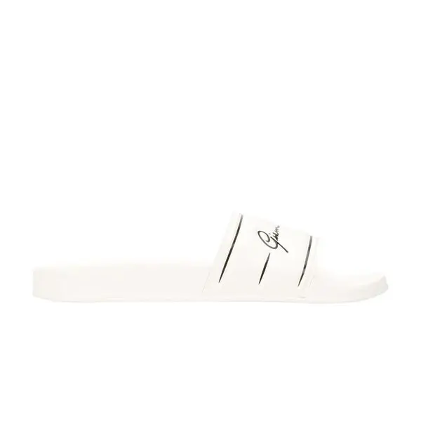 Versace Signature Logo Slides - White
