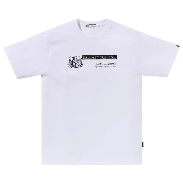 A BATHING APE Og General Name Tee - White