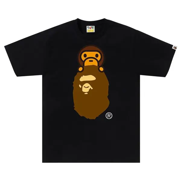 A BATHING APE Milo On Ape Head Tee - Black