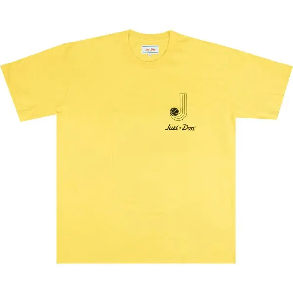 JUST DON Record Crew Short-sleeve T-shirt - Yellow