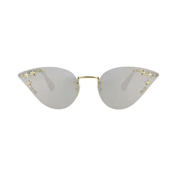 Gucci Cat Eye Frame Sunglasses - Gold
