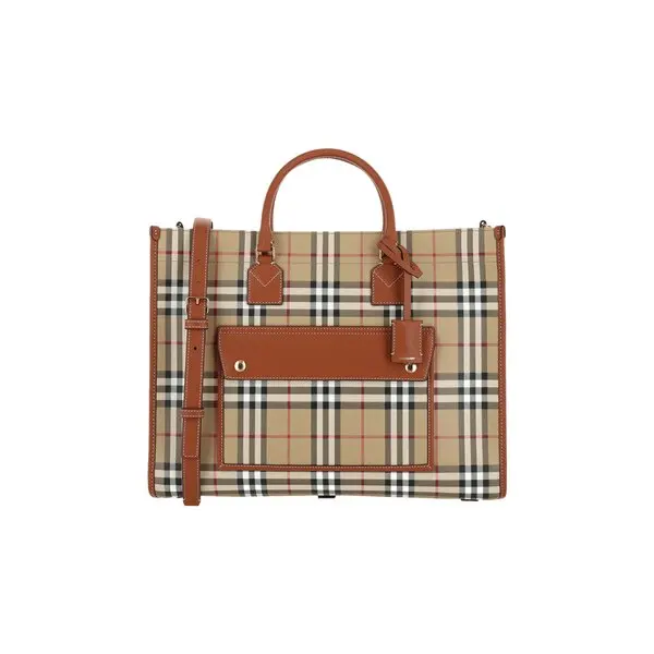 Burberry Medium Freya Tote - Brown