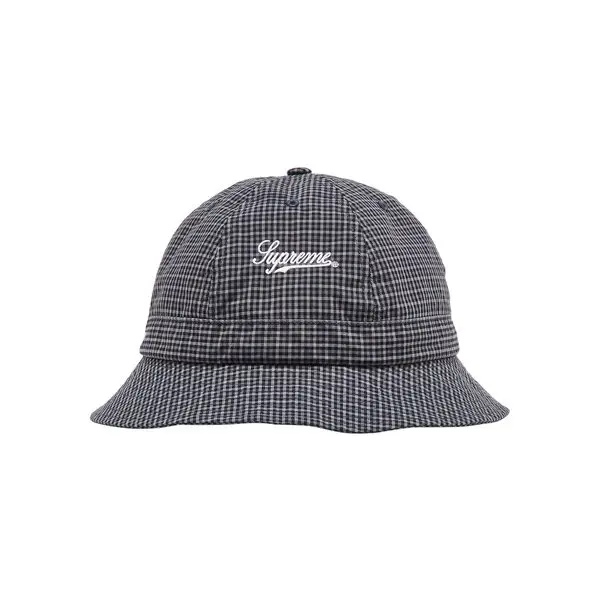 Supreme X Cordura Plaid Bell Hat - Black