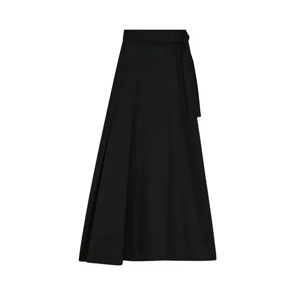 Phoebe Philo Long Pleated Wrap Skirt
