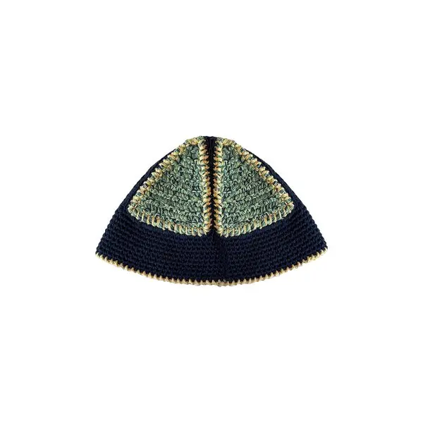 Nicholas Daley Hand Crocheted Bucket Hat - Blue | Editorialist