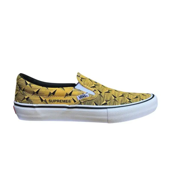VANS Supreme X Classic Slip-on Pro 'diamond Plate - Yellow