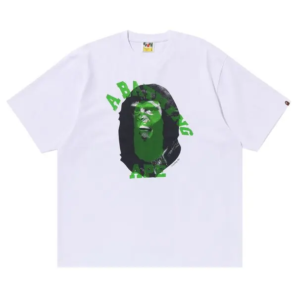 A BATHING APE Ape Head Multi-print Tee - White