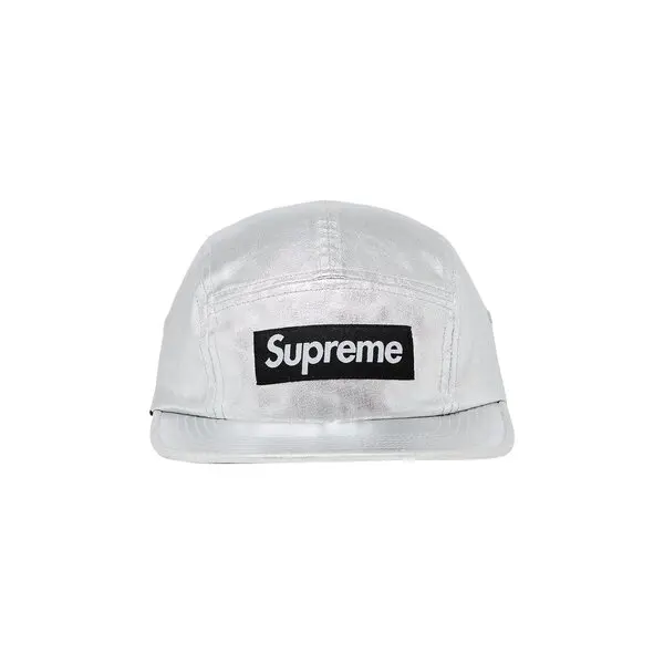 帽子 Supreme Washed Chino Twill Camp Silver Supreme Washed Chino Twill Camp Cap - Silver | Editorialist
