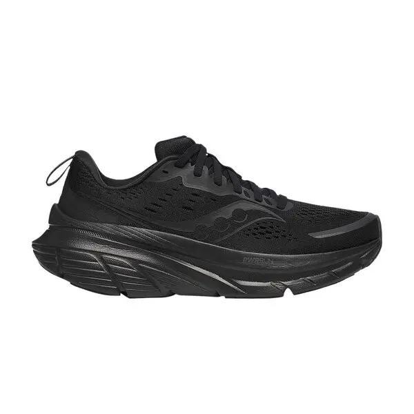 Saucony Wmns Guide 18 Wide Athletic Sneakers - Black