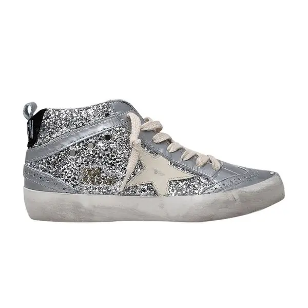 GOLDEN GOOSE Mid Star Glitter Sneakers