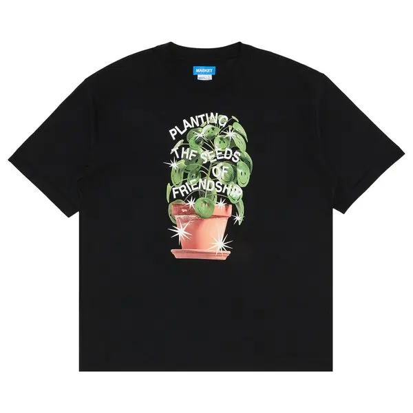 MARKET Smiley Seeds Of Friendship T-shirt - Black