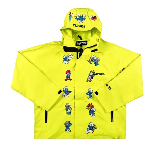 Supreme X Smurfs Gore-tex Shell Jacket - Yellow