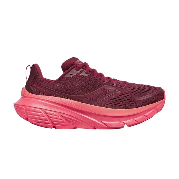 Saucony Guide 17 Athletic Sneakers - Red