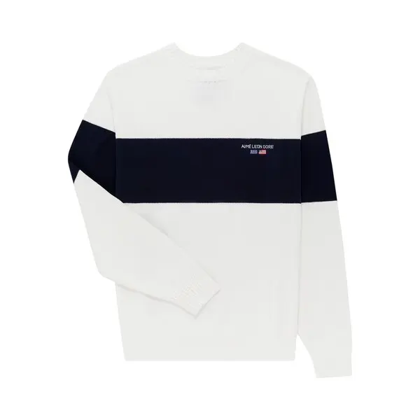 Aimé Leon Dore 38-gs Offshore Knit Crewneck Sweater - Multicolor
