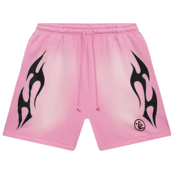 HELLSTAR X Complex Sports Flame Shorts - Pink