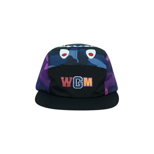 A BATHING APE Color Camo Shark Jet Cap - Blue