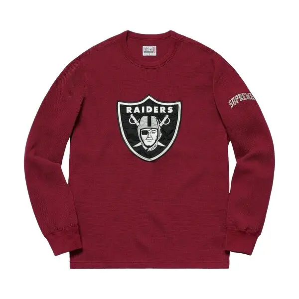 Supreme X Nfl Raiders '47 Thermal Shirt - Red