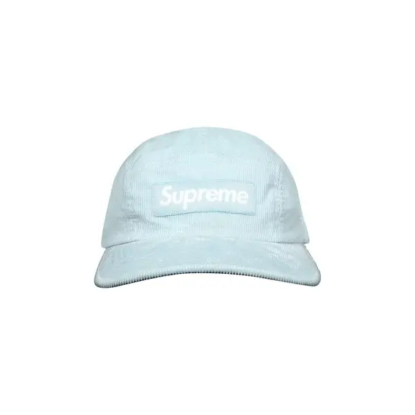 Supreme Fine Wale Corduroy Camp Cap - Blue