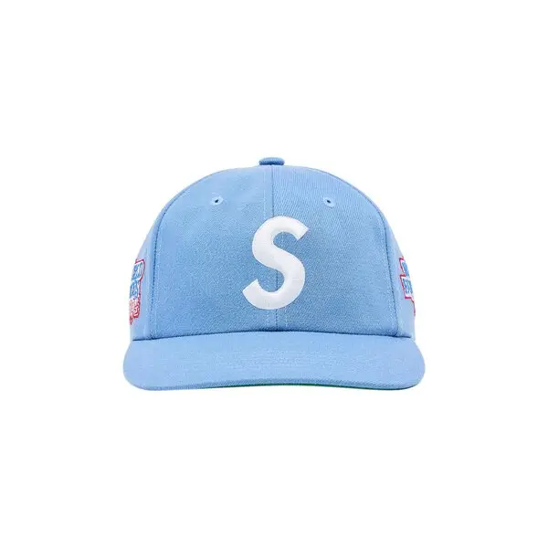 Supreme World Famous S Logo 6-panel Cap - Blue