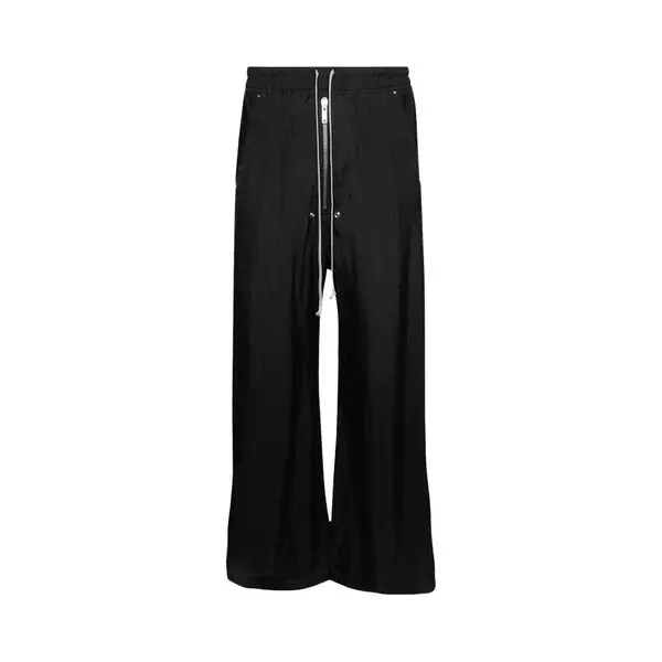 Rick Owens Wide Leg Trousers - Black