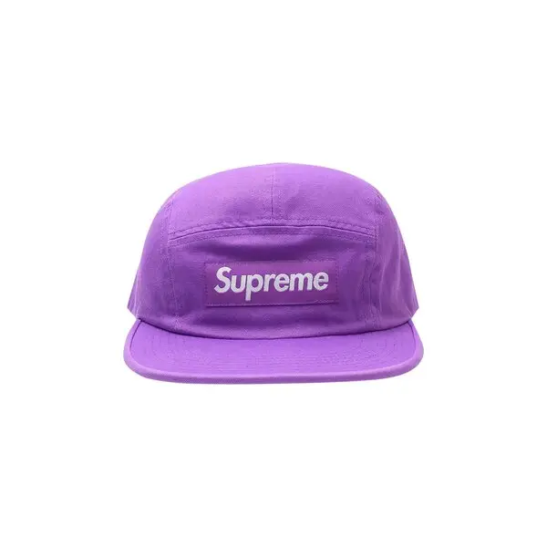 Supreme Washed Chino Twill Camp Cap - Purple